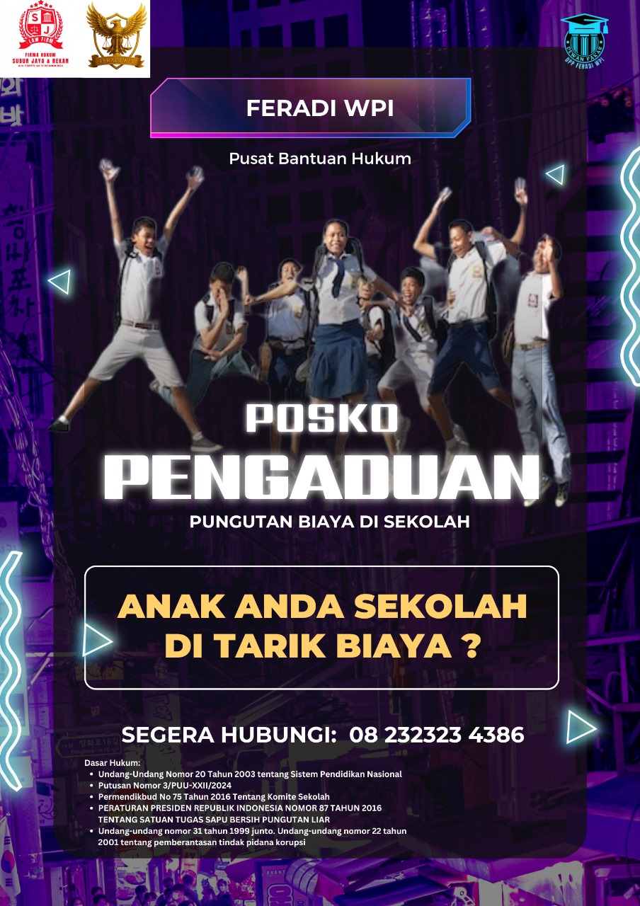 Jangan Takut Lapor! FERADI WPI JATIM Buka Posko Pengaduan Pungutan ...